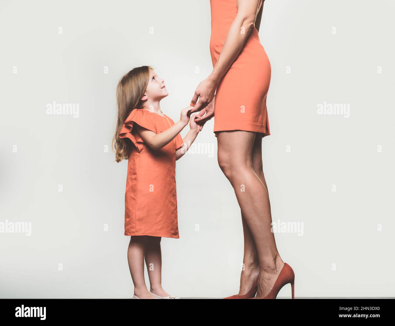 Mother's day. Kids care concept. Relationship of mother and daughter ...