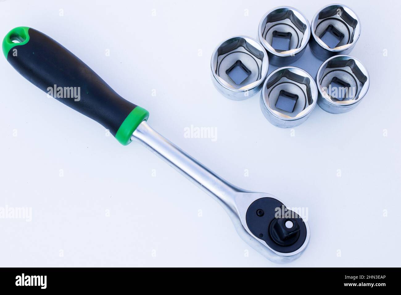 Large ratchet wrenches hi-res stock photography and images - Alamy