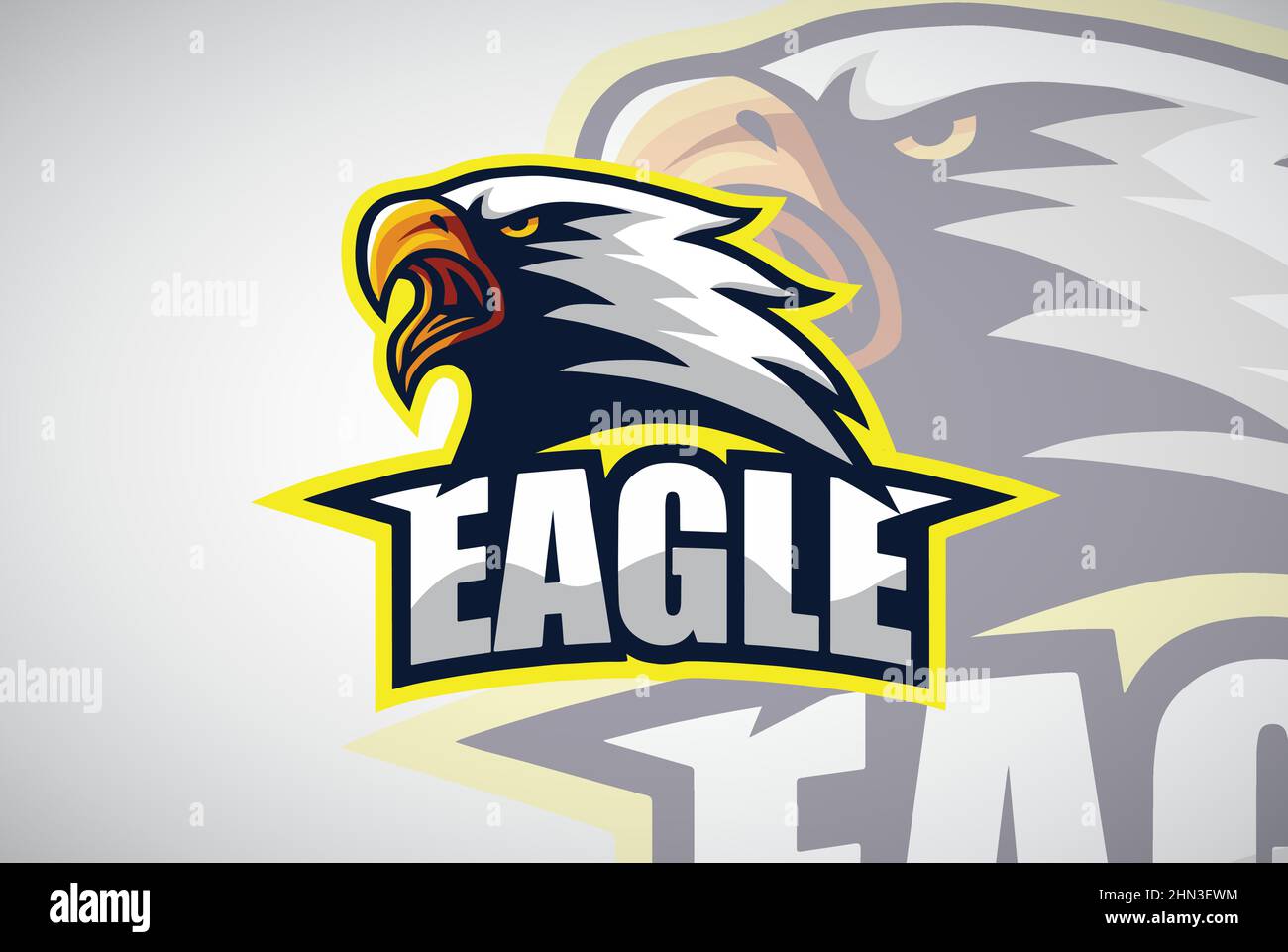 Eagle Logo Design Esport Sports Mascot Vector Illustration Stock Vector ...