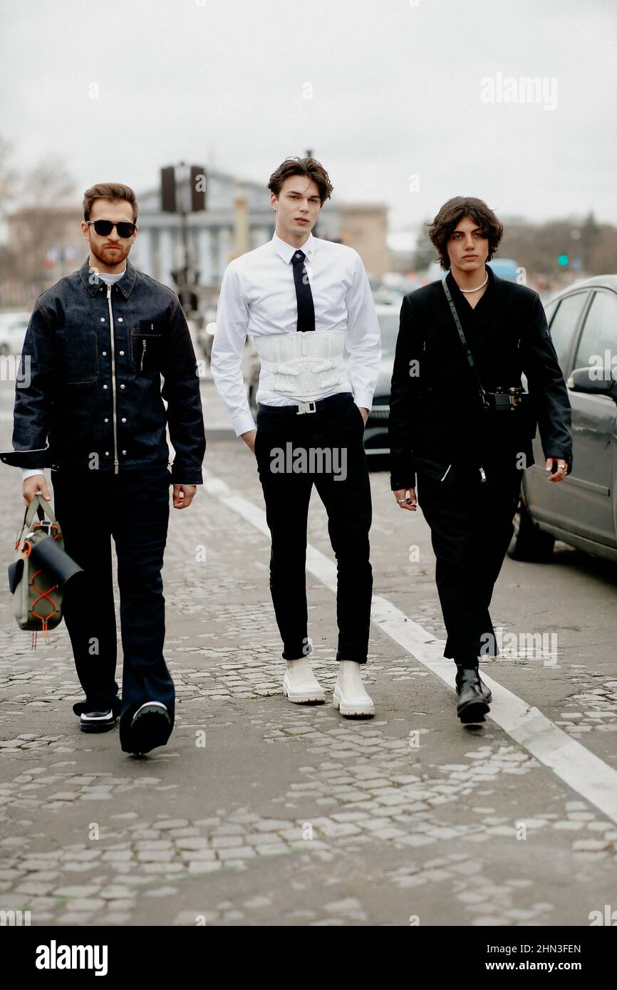 Street style, Daniel Toni Jais, Nils Kuesel and Nic Kaufmann arriving ...