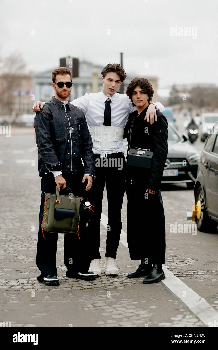 Street style, Daniel Toni Jais, Nils Kuesel and Nic Kaufmann arriving ...