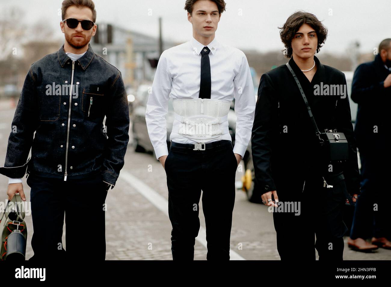 Street style, Daniel Toni Jais, Nils Kuesel and Nic Kaufmann arriving ...