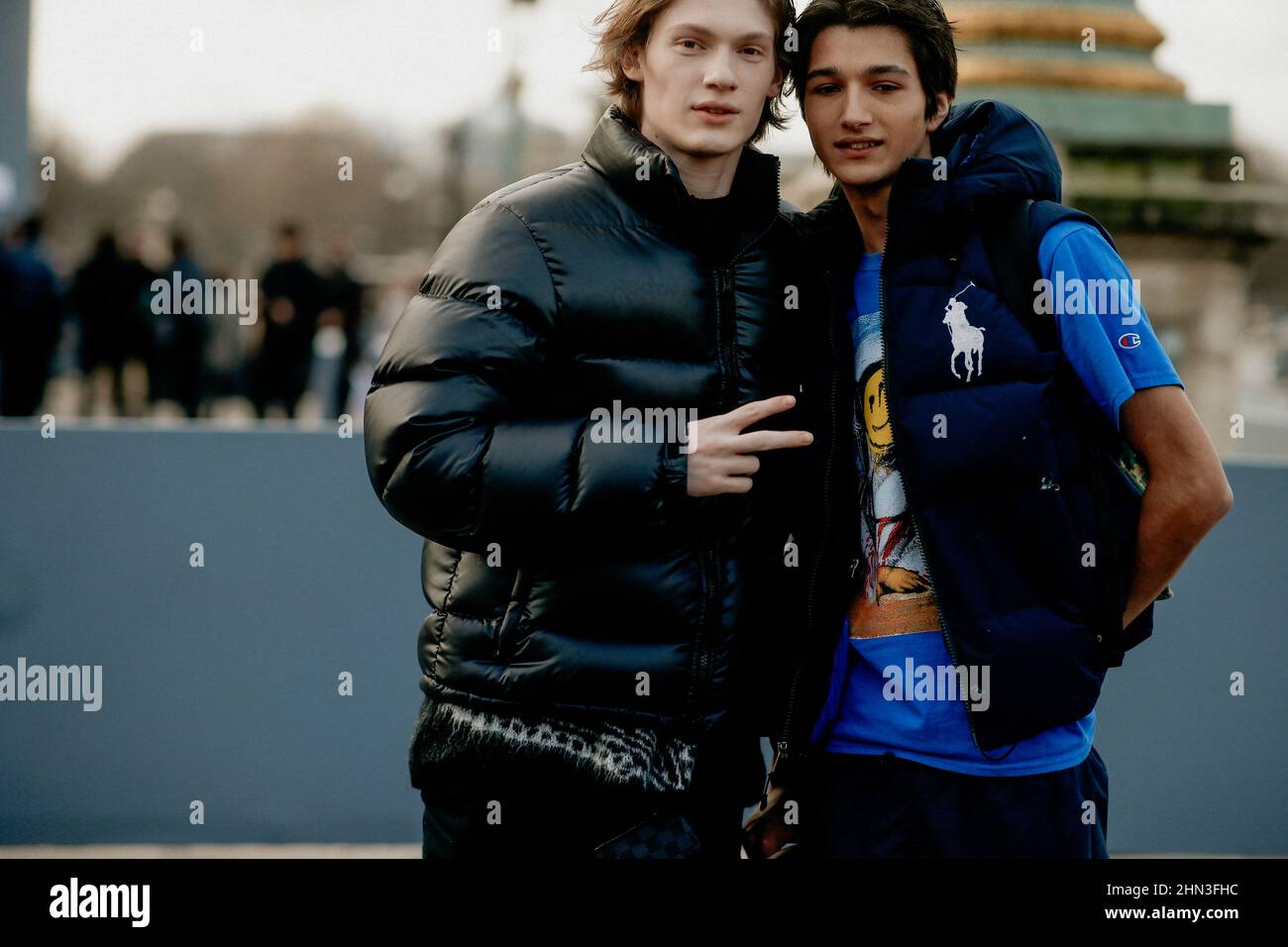 Street style, models Tyler Rees and Rubuen Bilan-Carroll after Dior ...