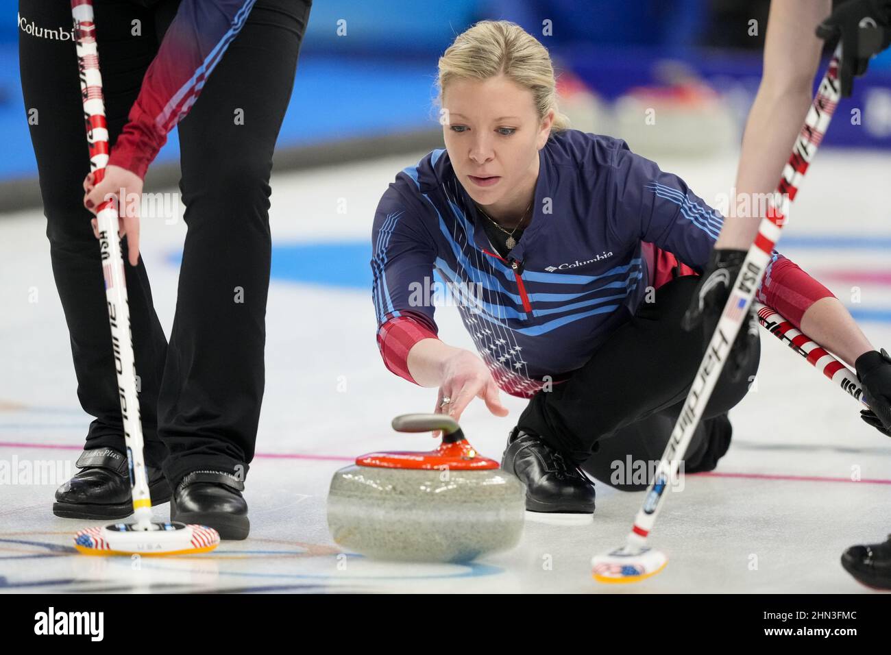 Beijing, China. 14th Feb, 2022. Nina Roth of Team USA competes during a ...