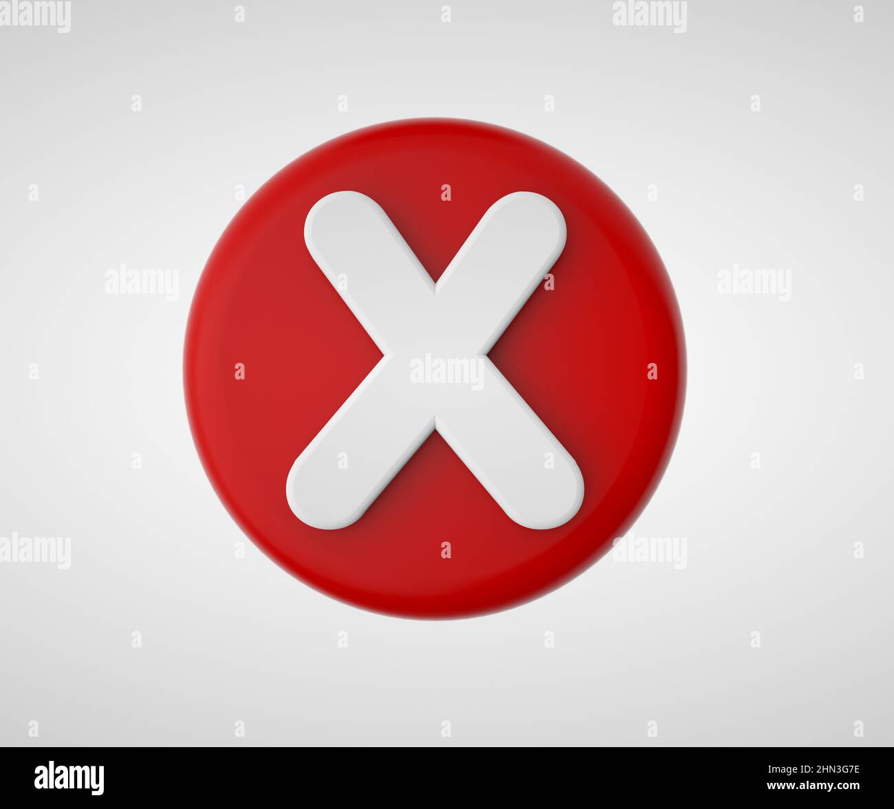 Delete 3D icon, no sign, close symbol, cancel, error and reject Stock ...