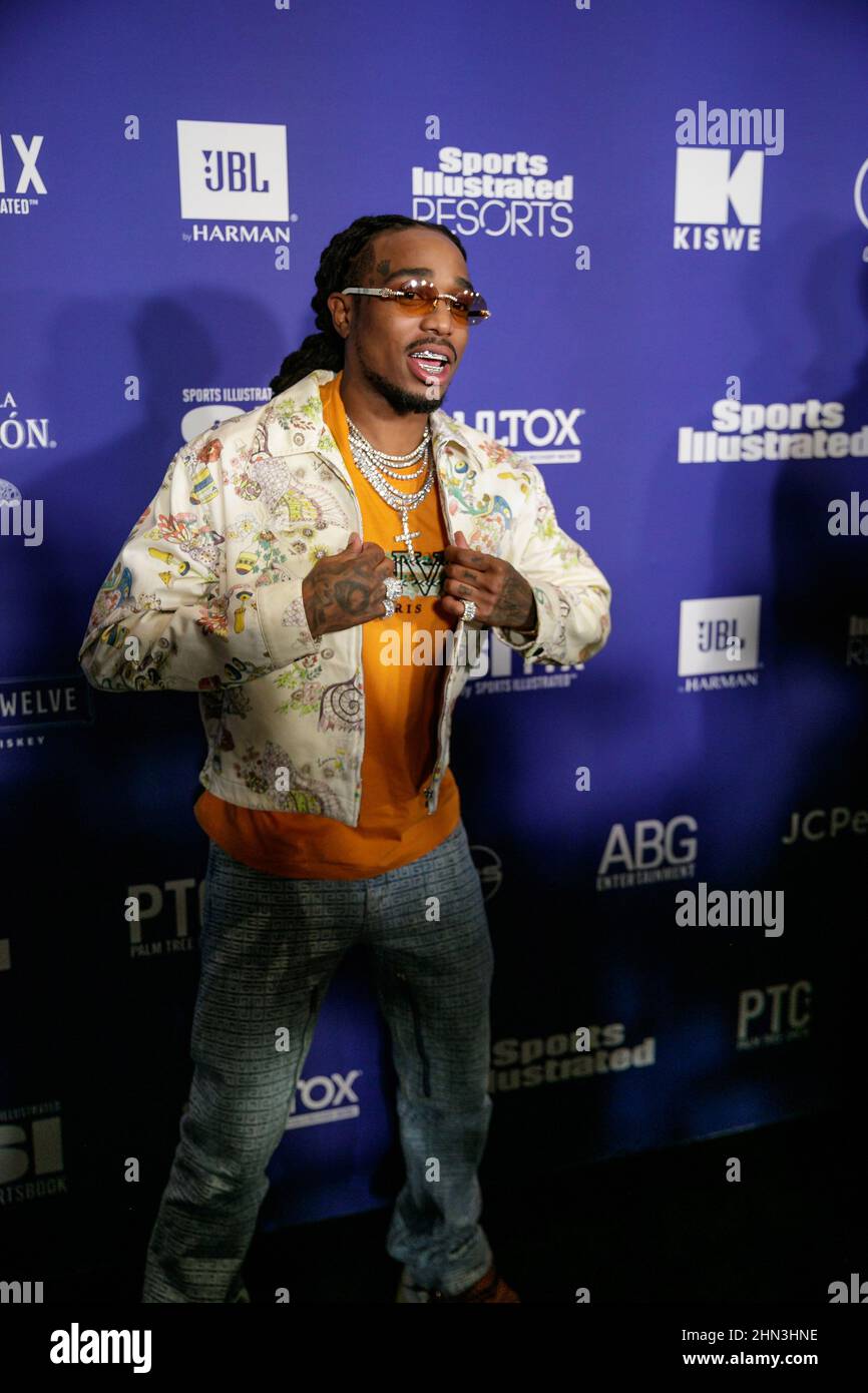 Quavo attends the Sports Illustrated Super Bowl Party at Century City ...