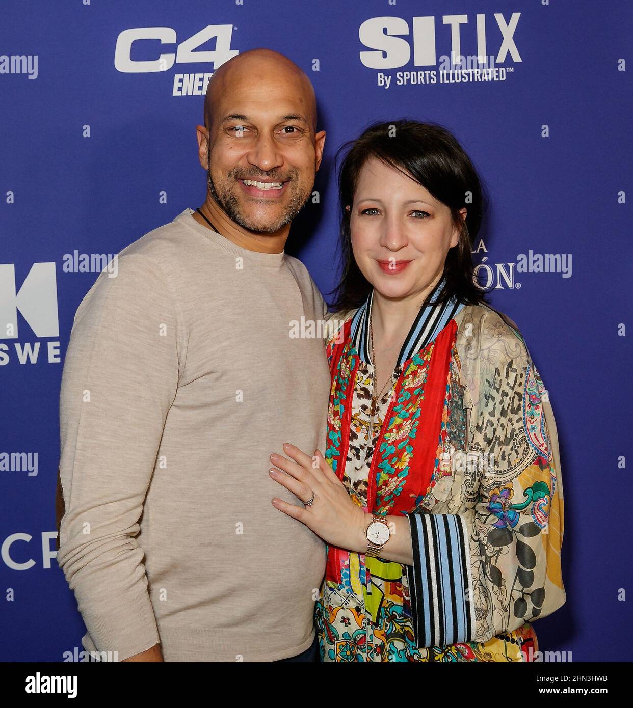 Elle Key, Keegan-Michael Key attends the Sports Illustrated Super Bowl ...