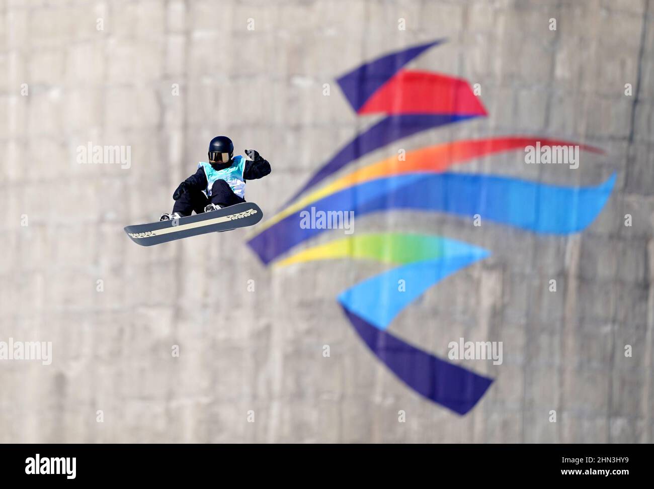 Norway's Hanne Eilertsen in action in the Women's Snowboard Big Air ...