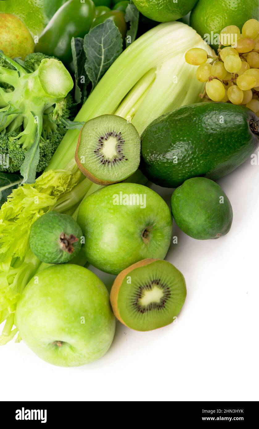 fresh vegetables with leaves isolated on white background Stock Photo ...
