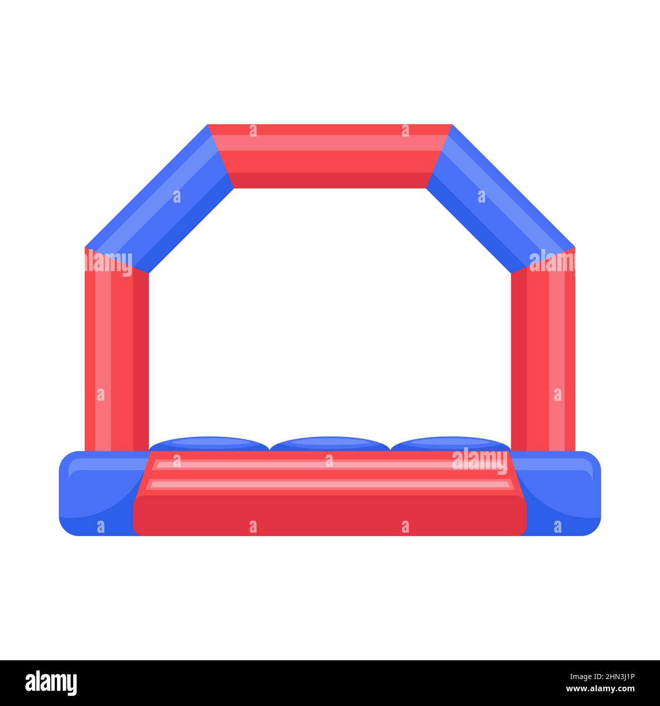 Bouncy inflatable castle. Tower and equipment for child playground ...