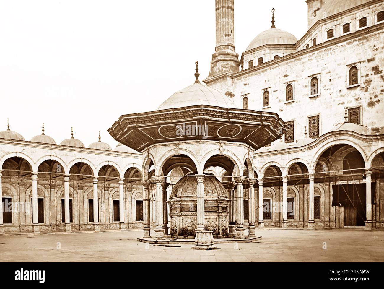 Mosque of Mohammed Ali, Cairo, Egypt, Victorian period Stock Photo - Alamy