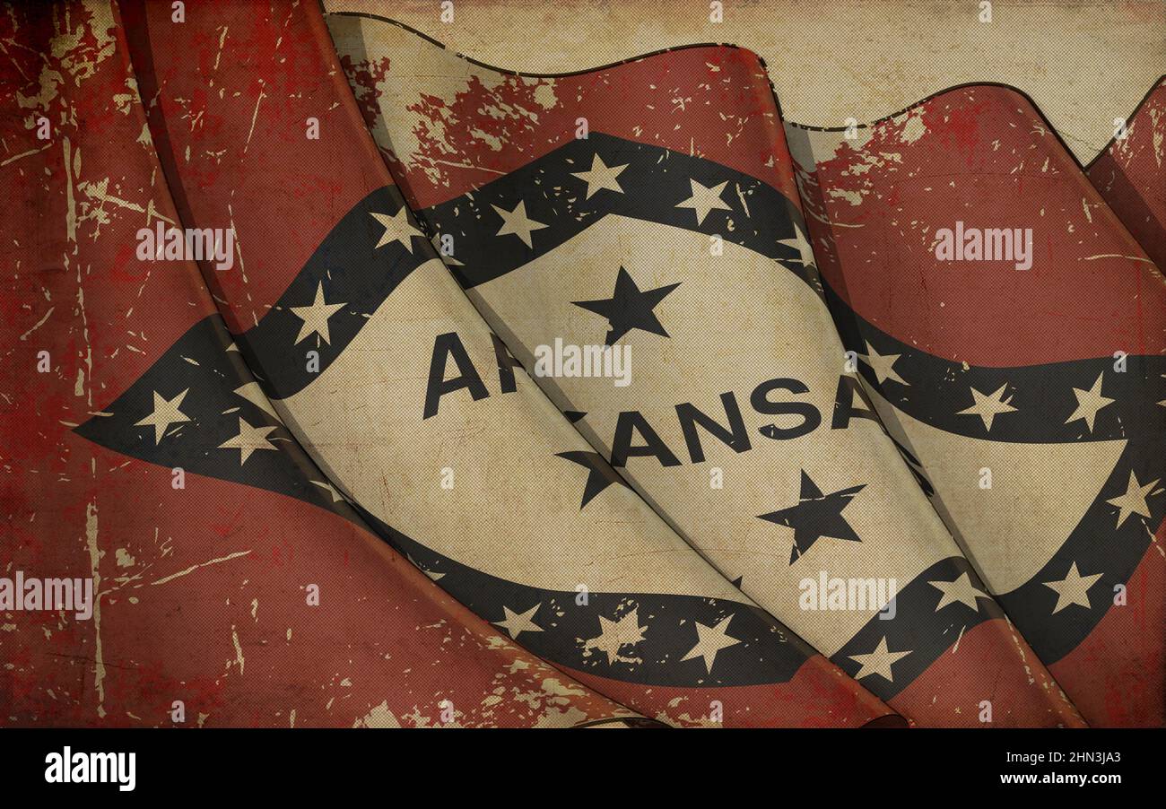 Background illustration of an old paper with a print of a waving Flag ...