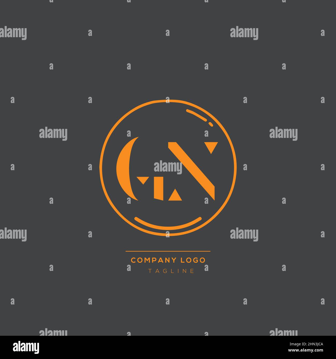 Luxury modern GN Letter Business Logo Design Alphabet Icon Vector ...