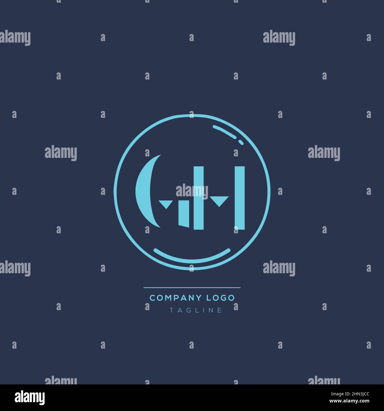 Luxury modern GH Letter Business Logo Design Alphabet Icon Vector ...