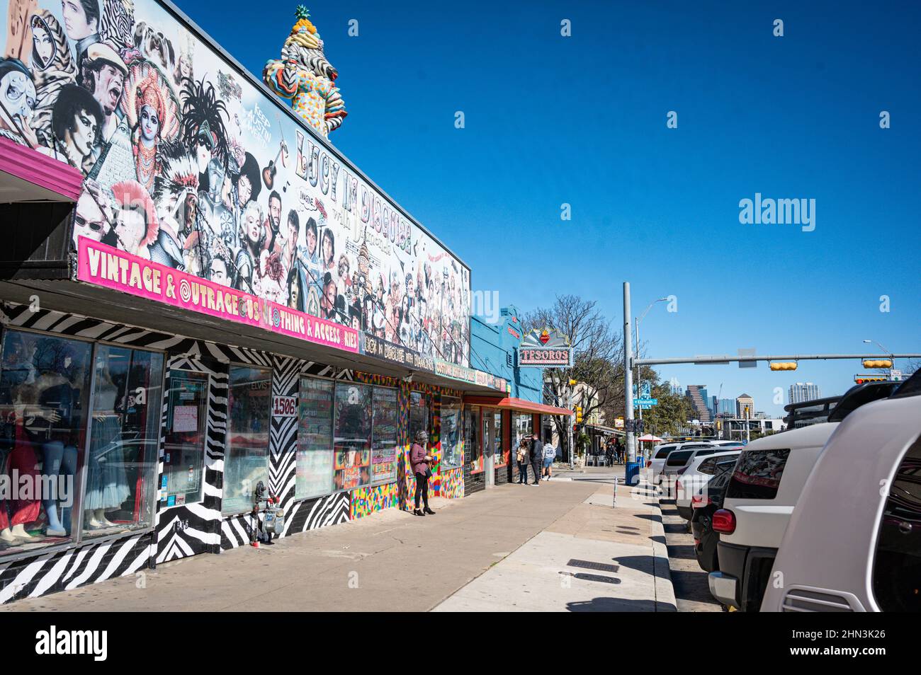 Austin congress street vintage hi-res stock photography and images - Alamy