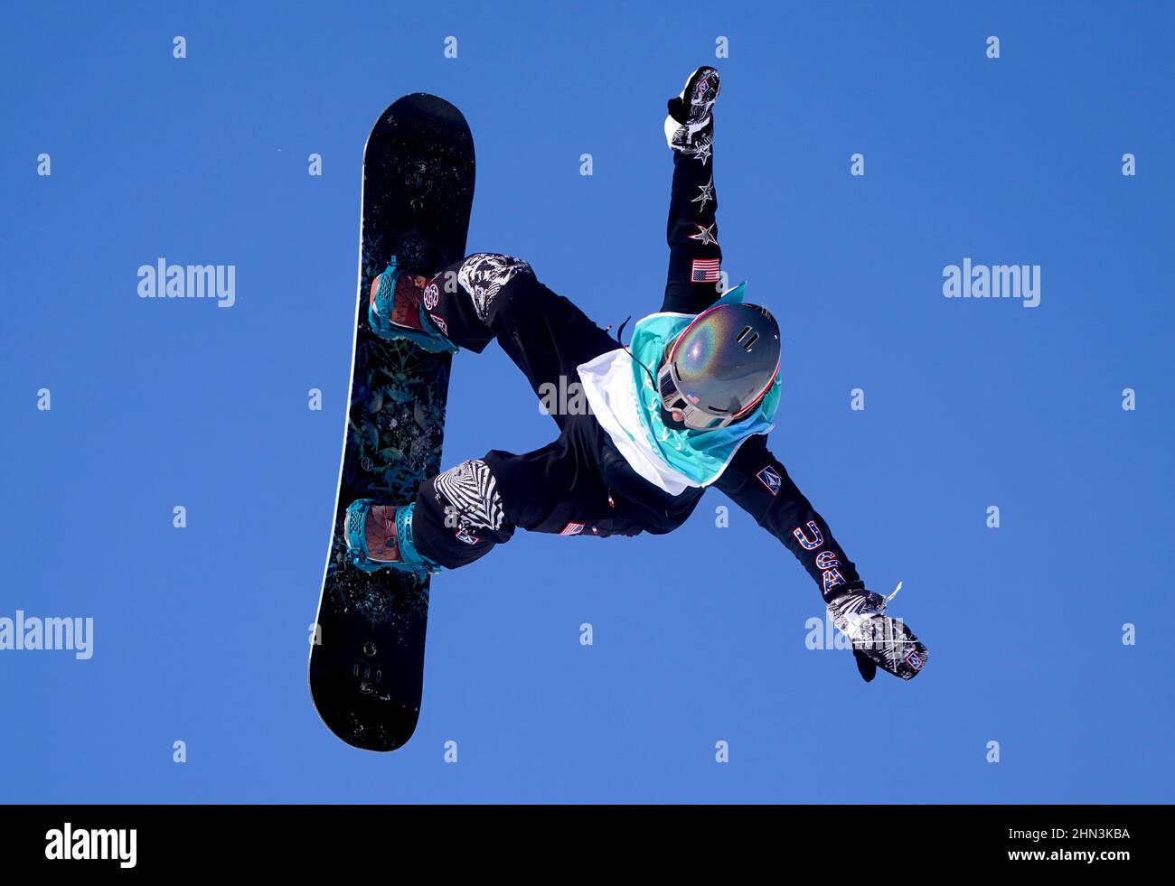 USA's Jamie Anderson in action in the Women's Snowboard Big Air ...