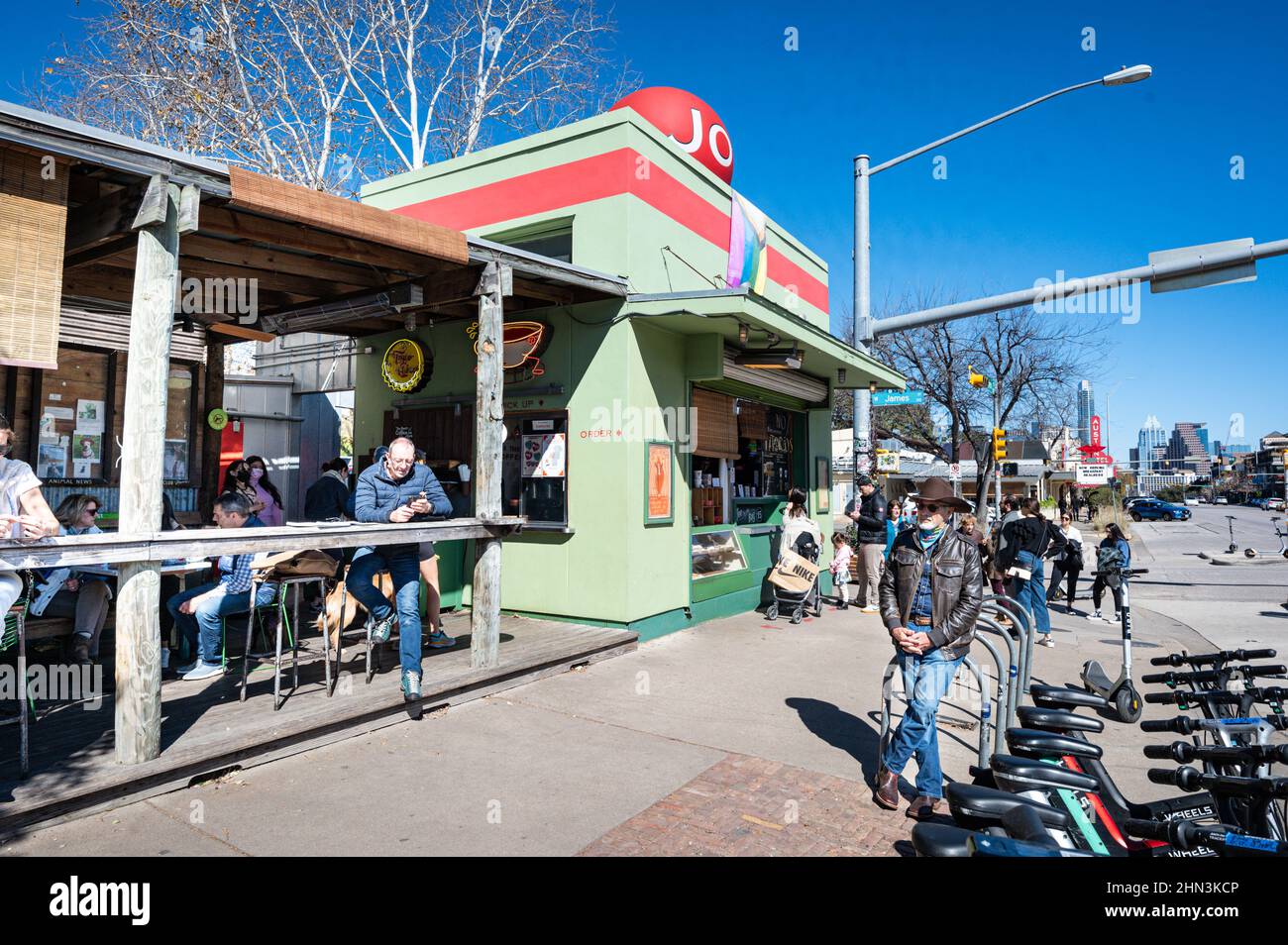 Austin, Texas, USA. 13 February, 2022. South Congress is a ...