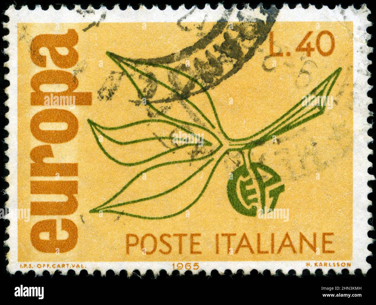 Postage stamp from Italy in the Europa (C.E.P.T.) 1965 - Fruit series ...