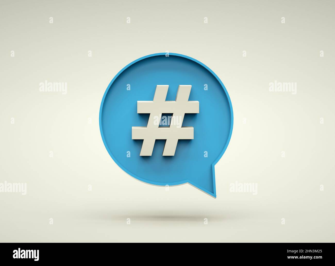 Hash tag symbol with speech bubble. Element for social media networks ...