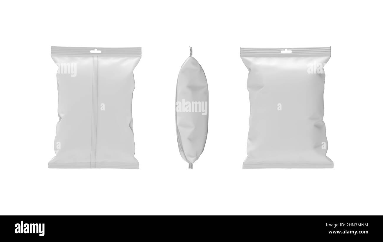 3D rendering of a renderd concept model plastic wrap hanging sack ...