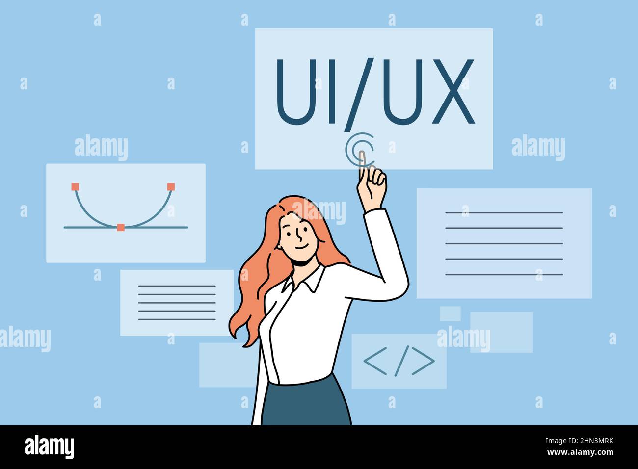 Ux designer background Stock Vector Images - Alamy