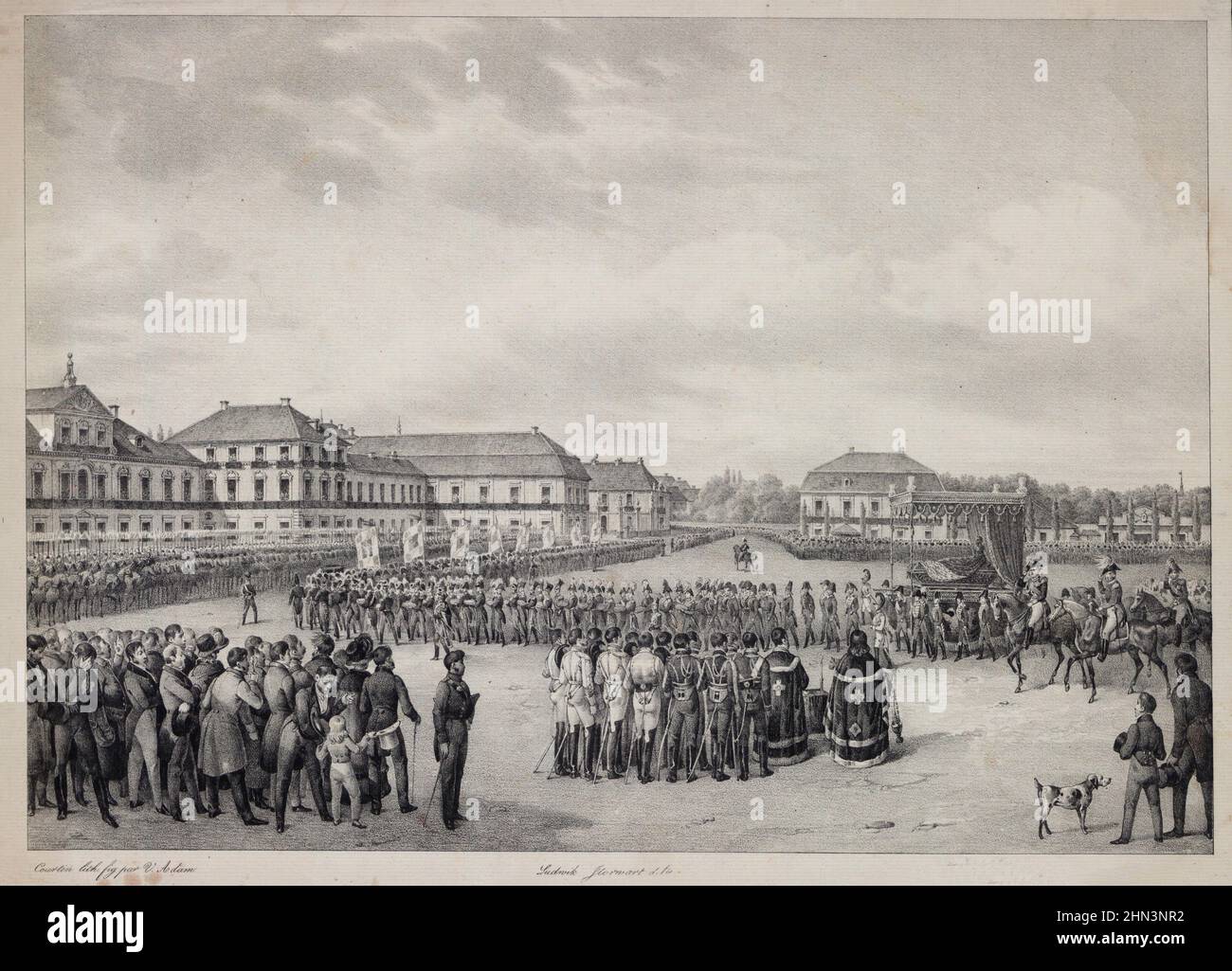 Engraving of funeral ceremonies in warsaw hi-res stock photography and ...