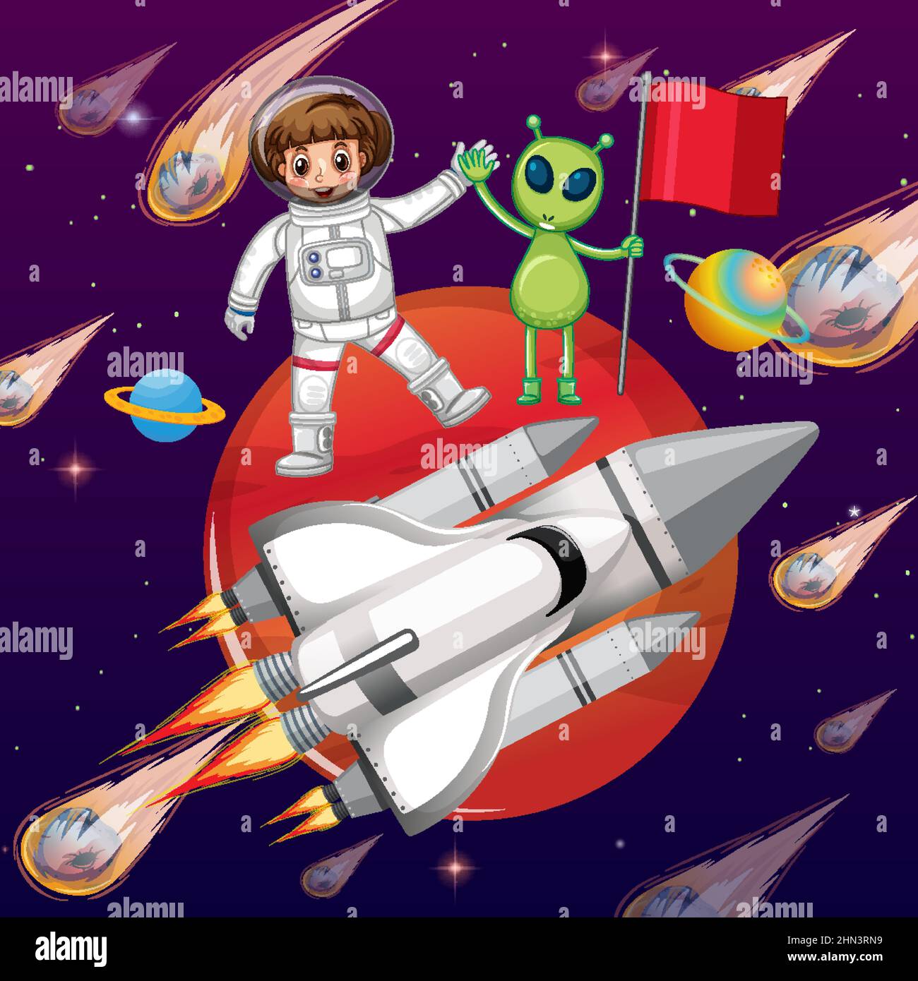 Astronaut Rocketship