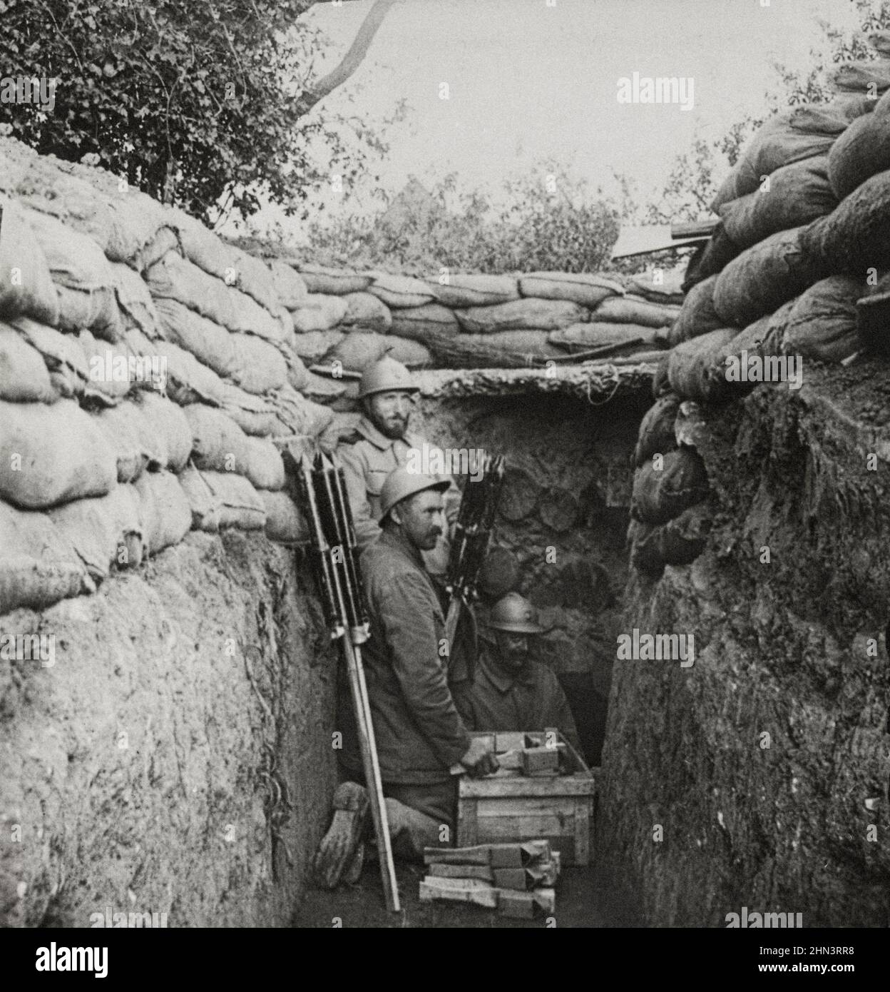 Germantrenchandbunker World War I Trench Warfare A Trench Of First
