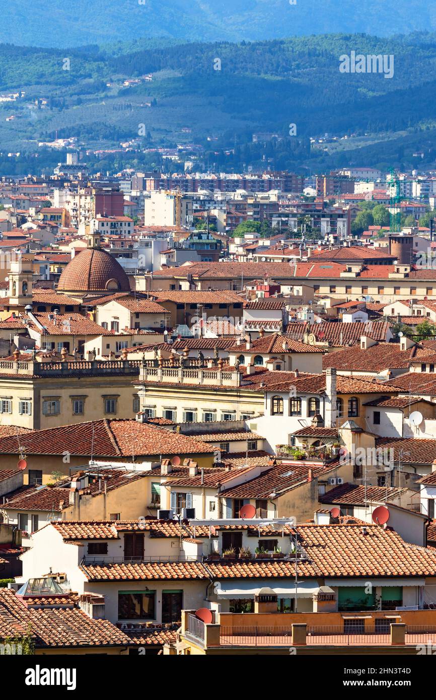 View of the residential buildings in Italy Stock Photo - Alamy
