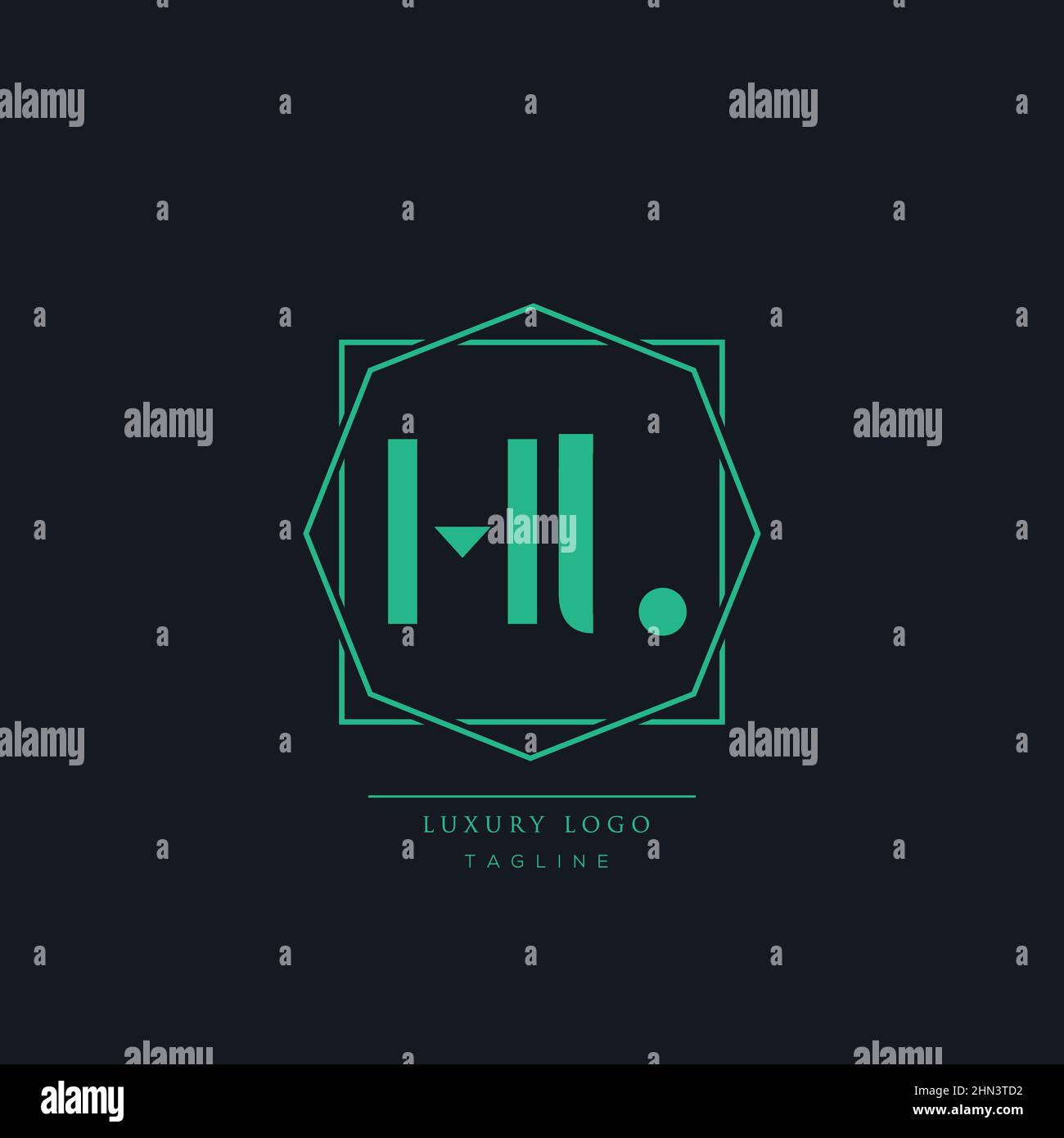 Luxury modern HA Letter Business Logo Design Alphabet Icon Vector ...