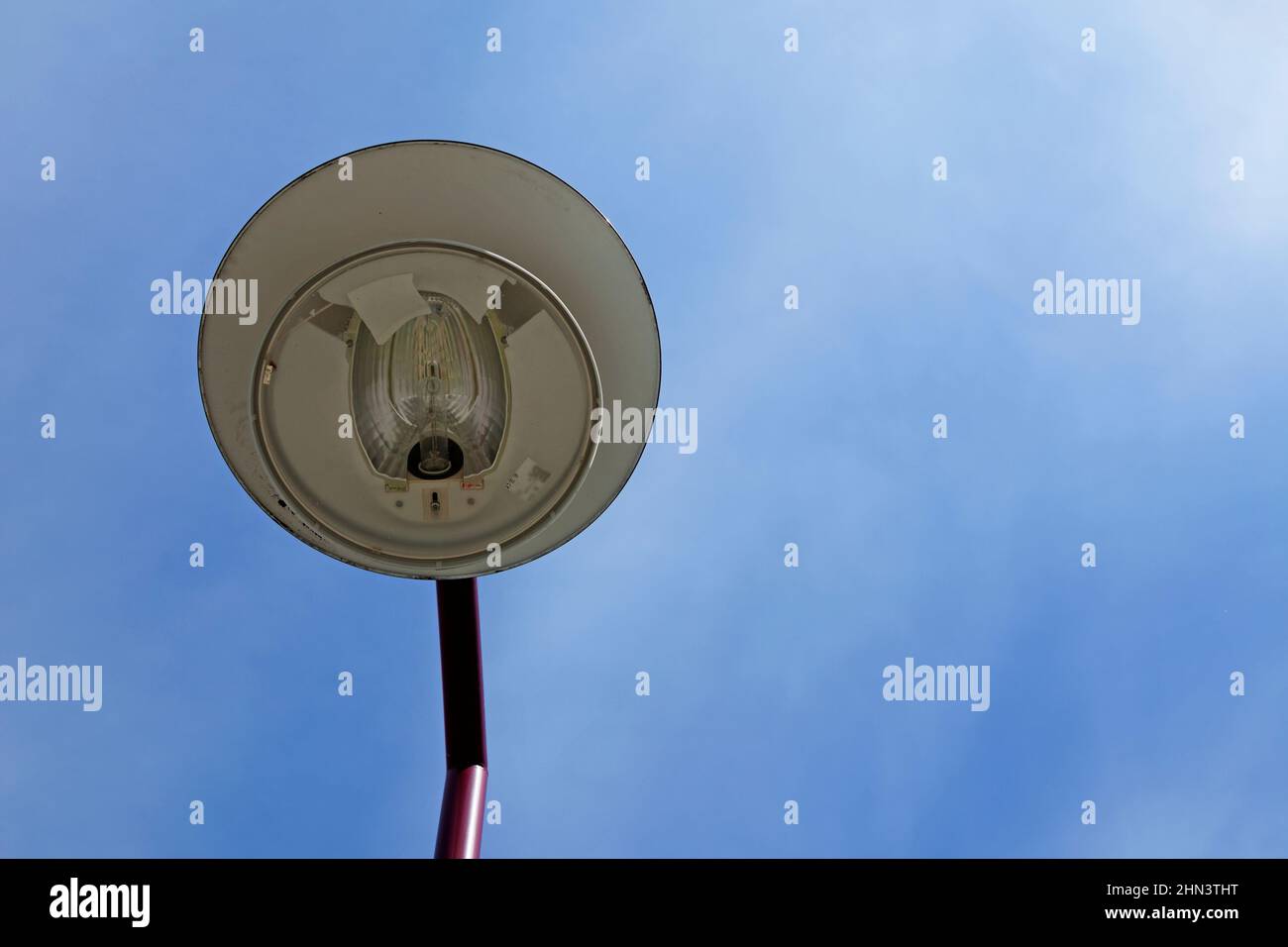 large street lamp seen from below at the university Stock Photo - Alamy
