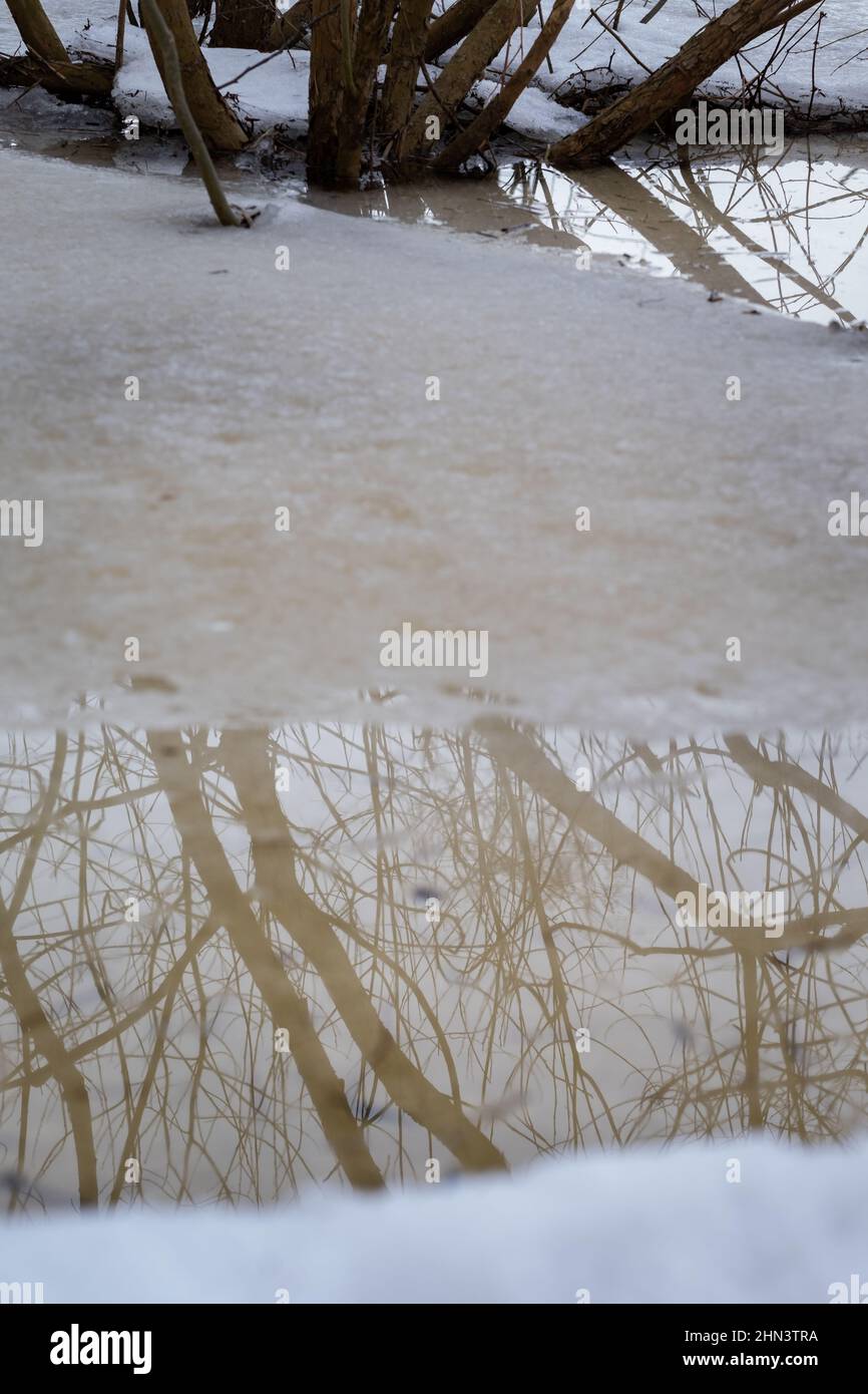 Melted puddle hi-res stock photography and images - Alamy