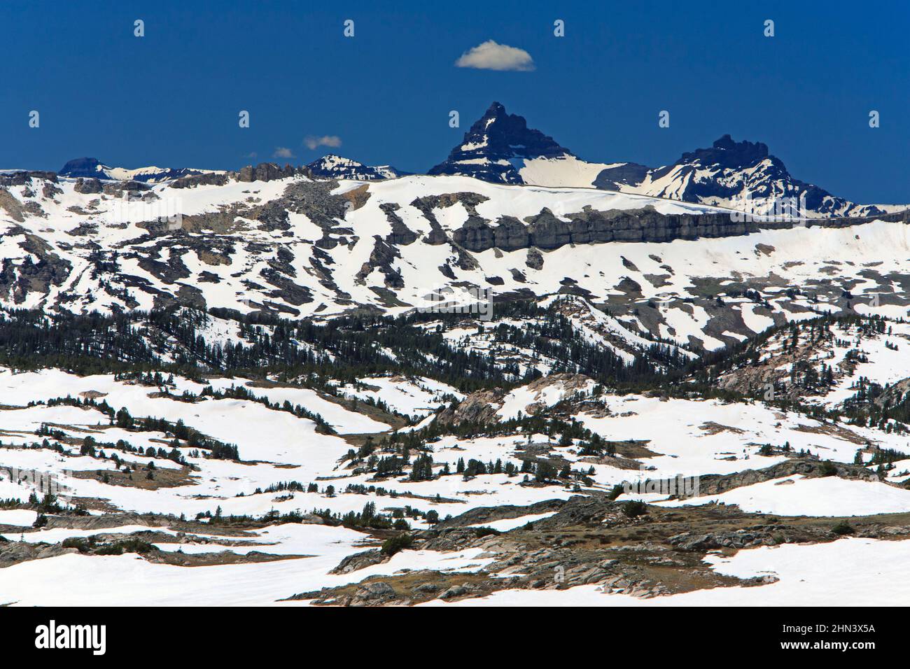 Bear-tooth mountain range, taken from Bear-tooth Highway, Montana, USA ...