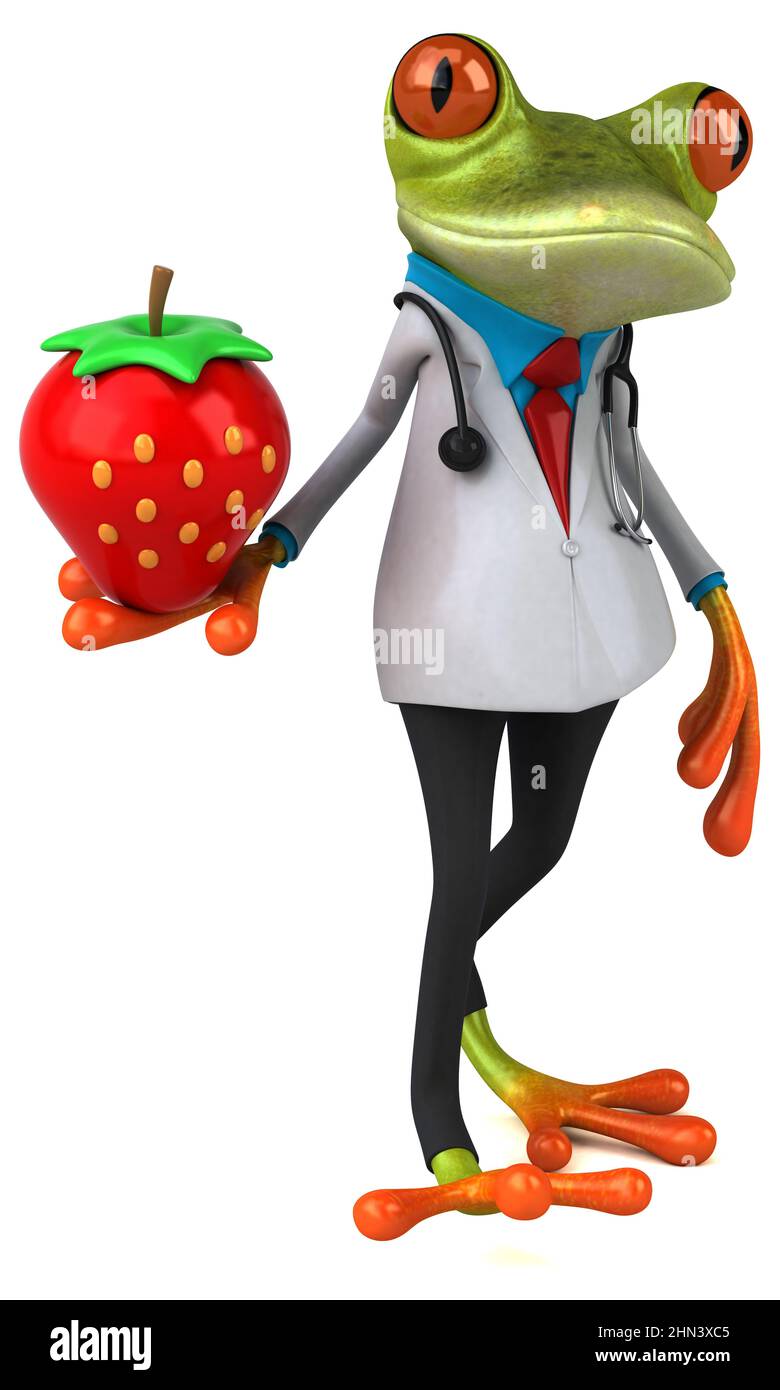 Frog doctor - 3D Illustration Stock Photo - Alamy