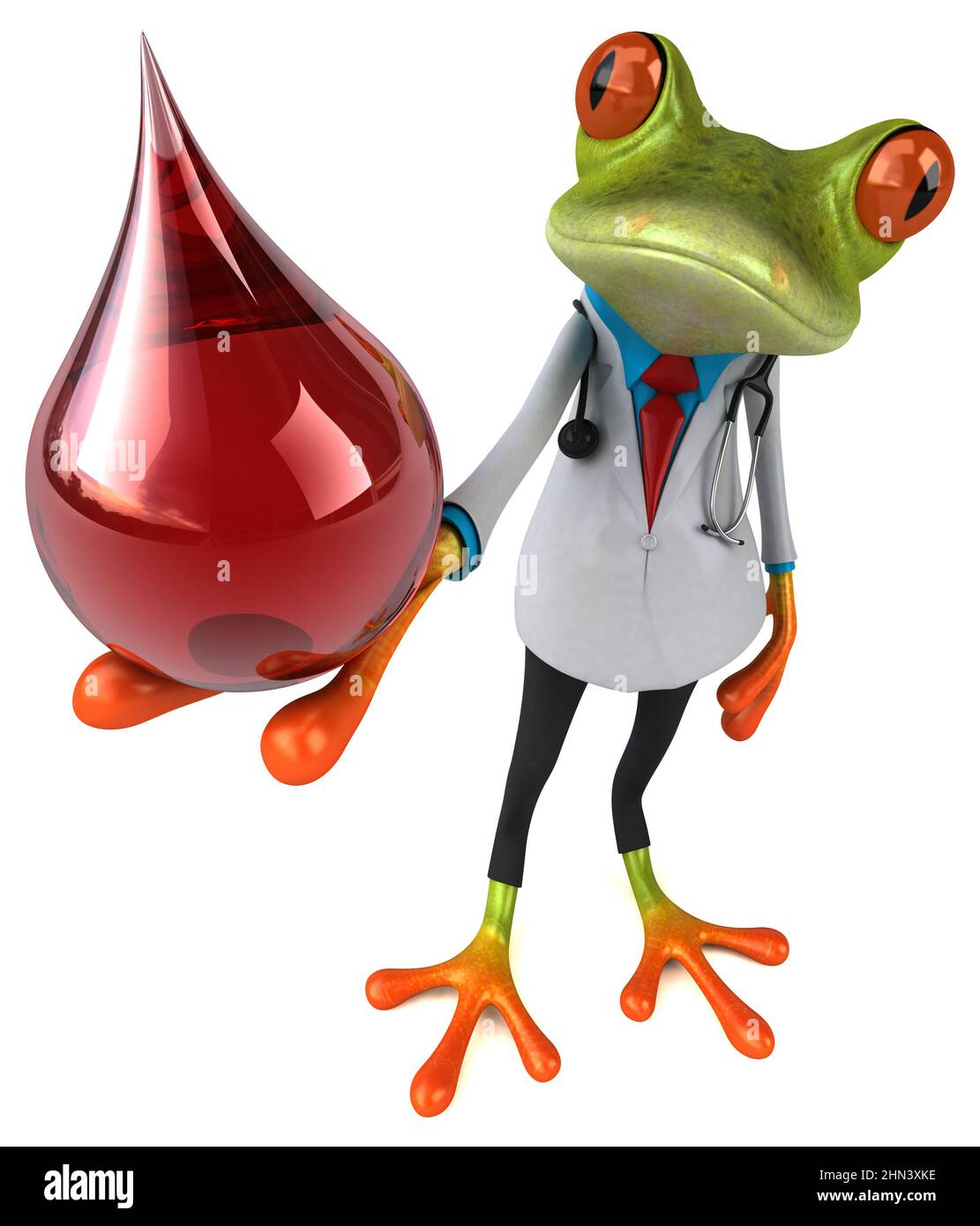 Frog doctor - 3D Illustration Stock Photo - Alamy