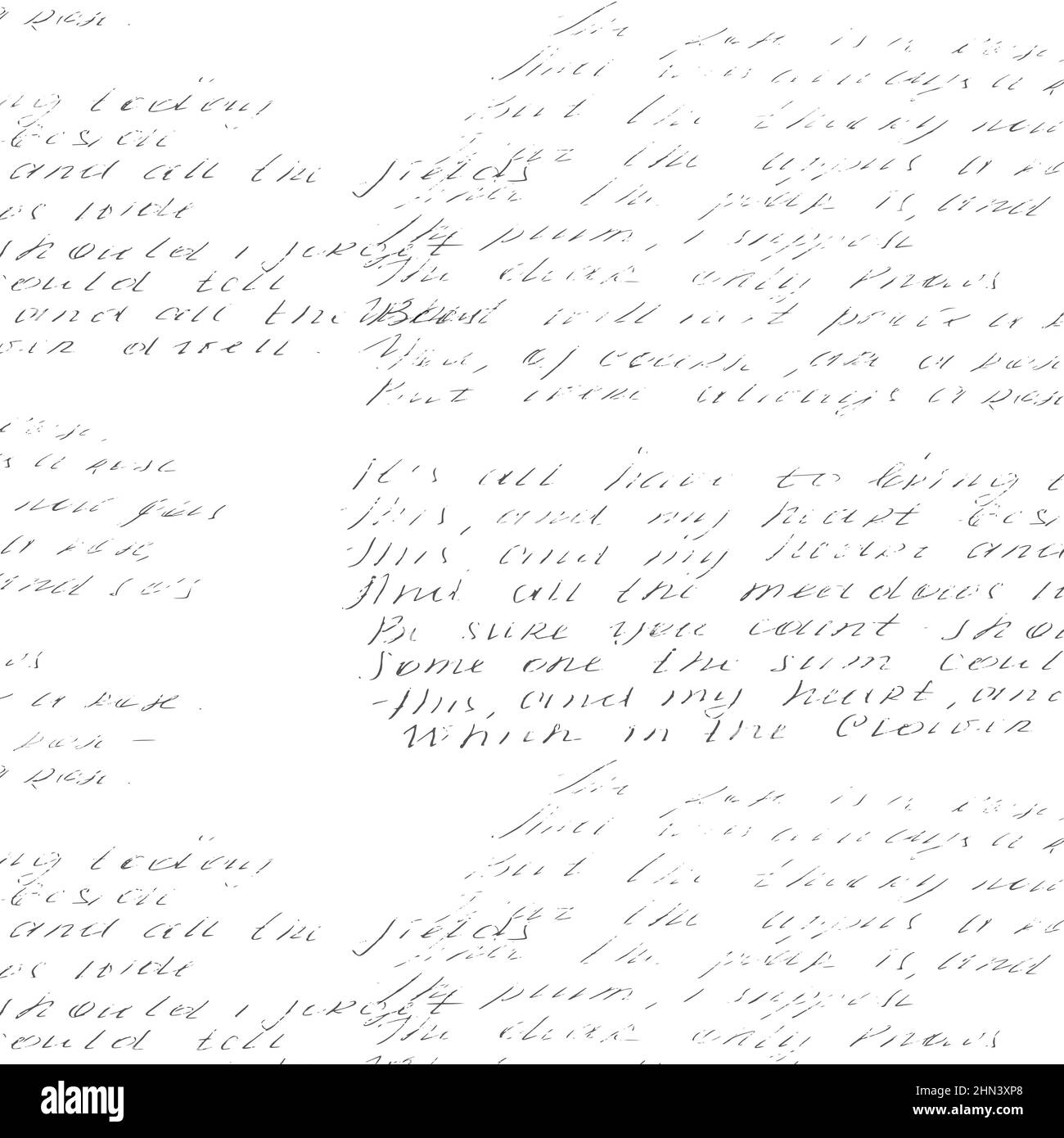 Abstract monochrome text.Vintage background of poems, poetry Stock ...