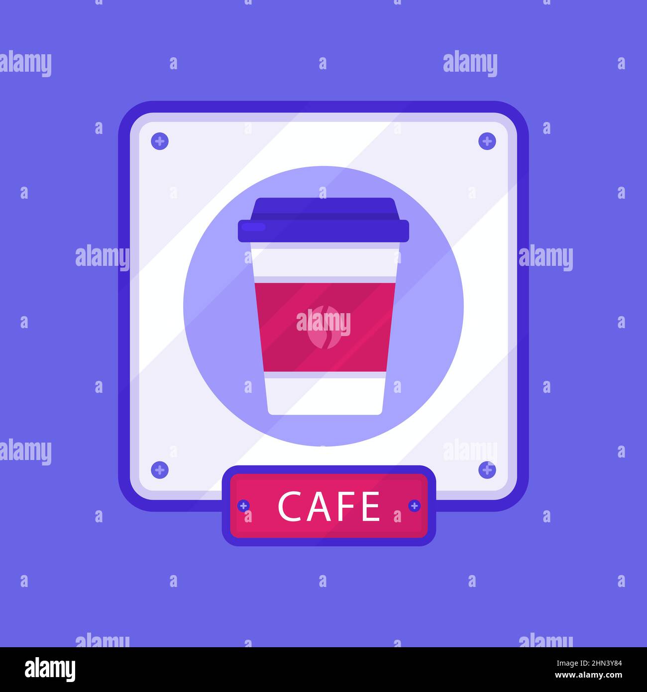 Mock up illustration dining Stock Vector Images - Alamy