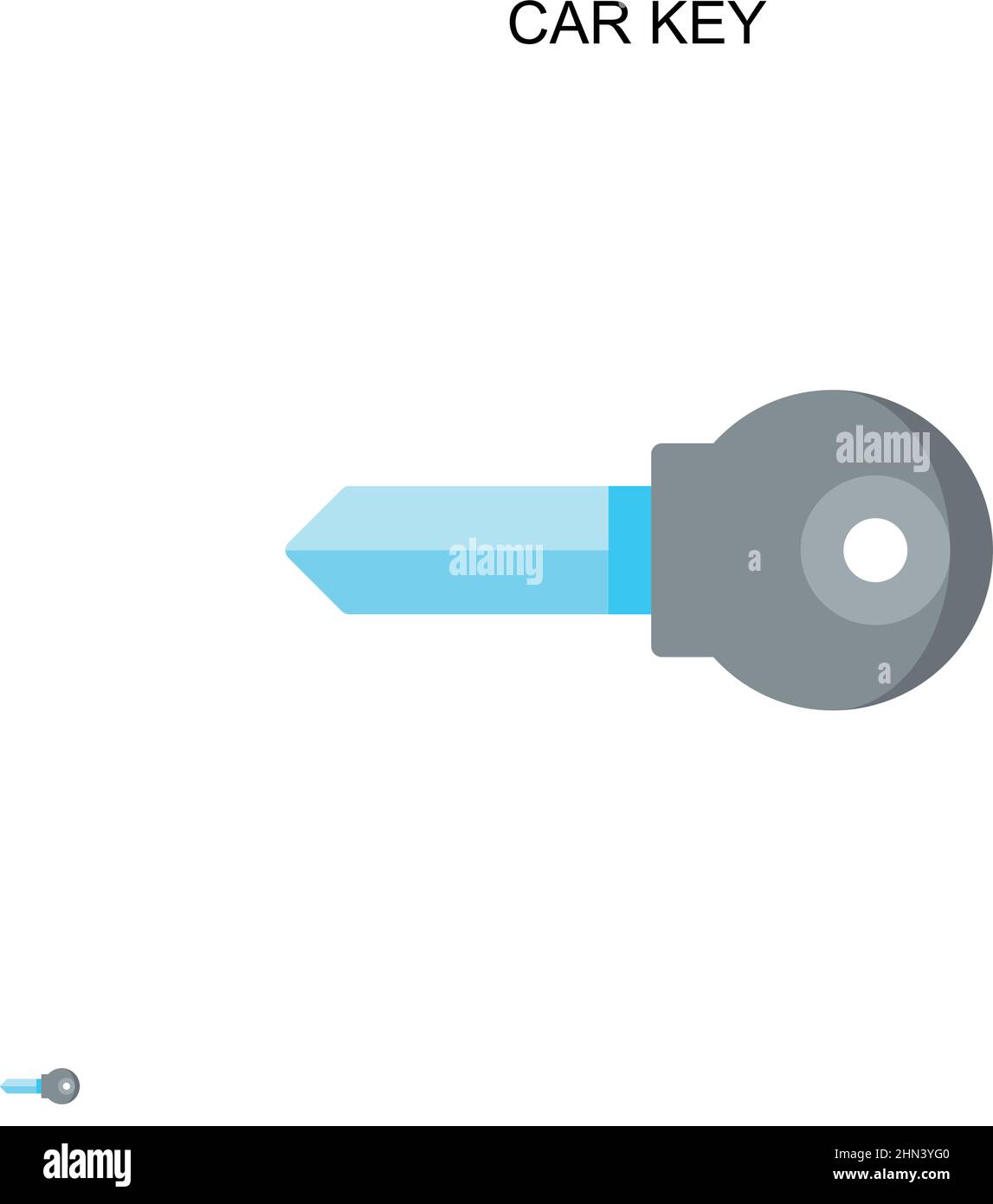 Car key Simple vector icon. Illustration symbol design template for web ...