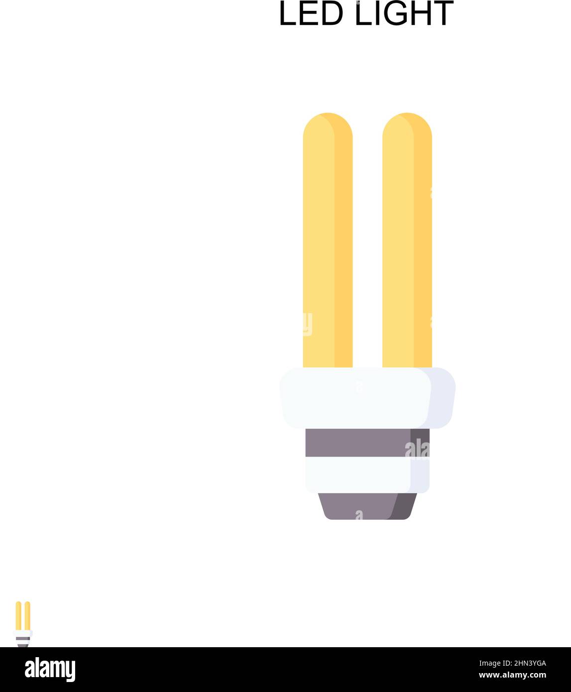 Led light Simple vector icon. Illustration symbol design template for ...