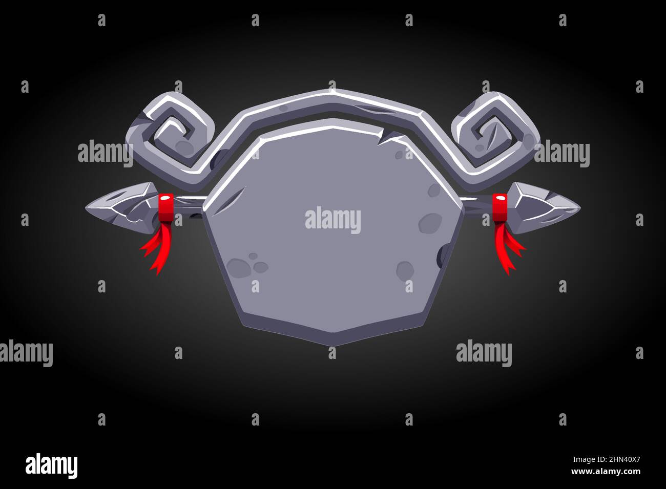 Stone game user interface Stock Vector Images - Alamy