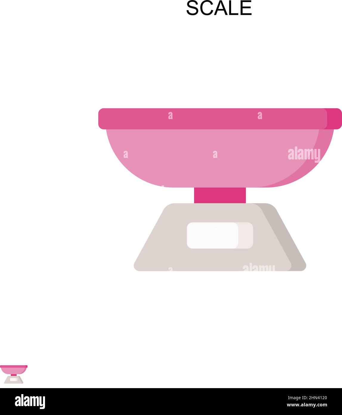 Scale Simple vector icon. Illustration symbol design template for web ...