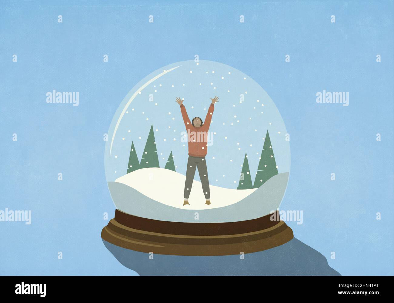 Person inside snow globe hi-res stock photography and images - Alamy