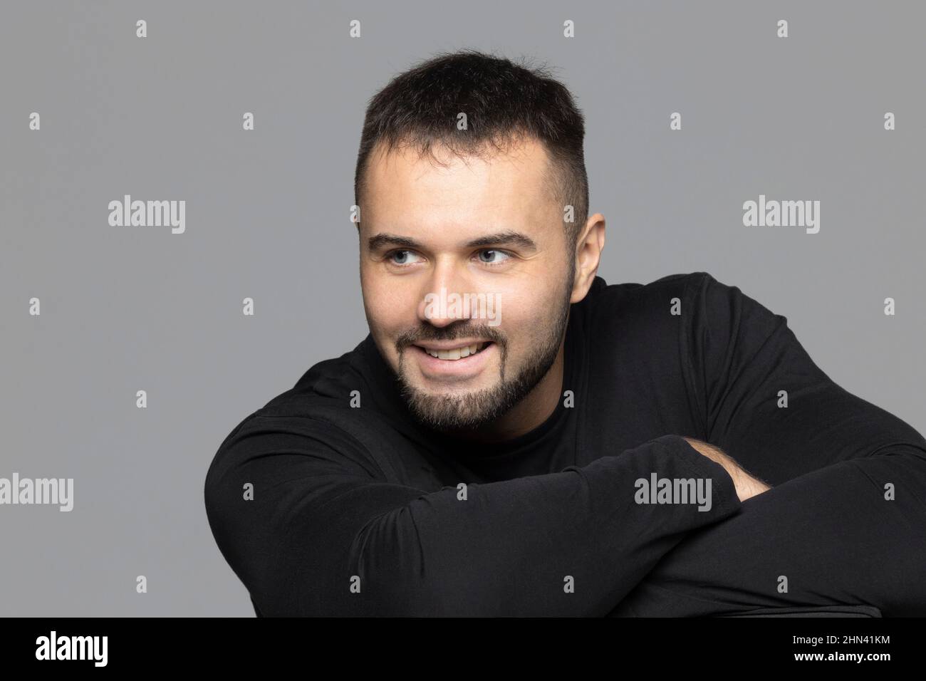 Portrait smiling handsome man hi-res stock photography and images - Alamy