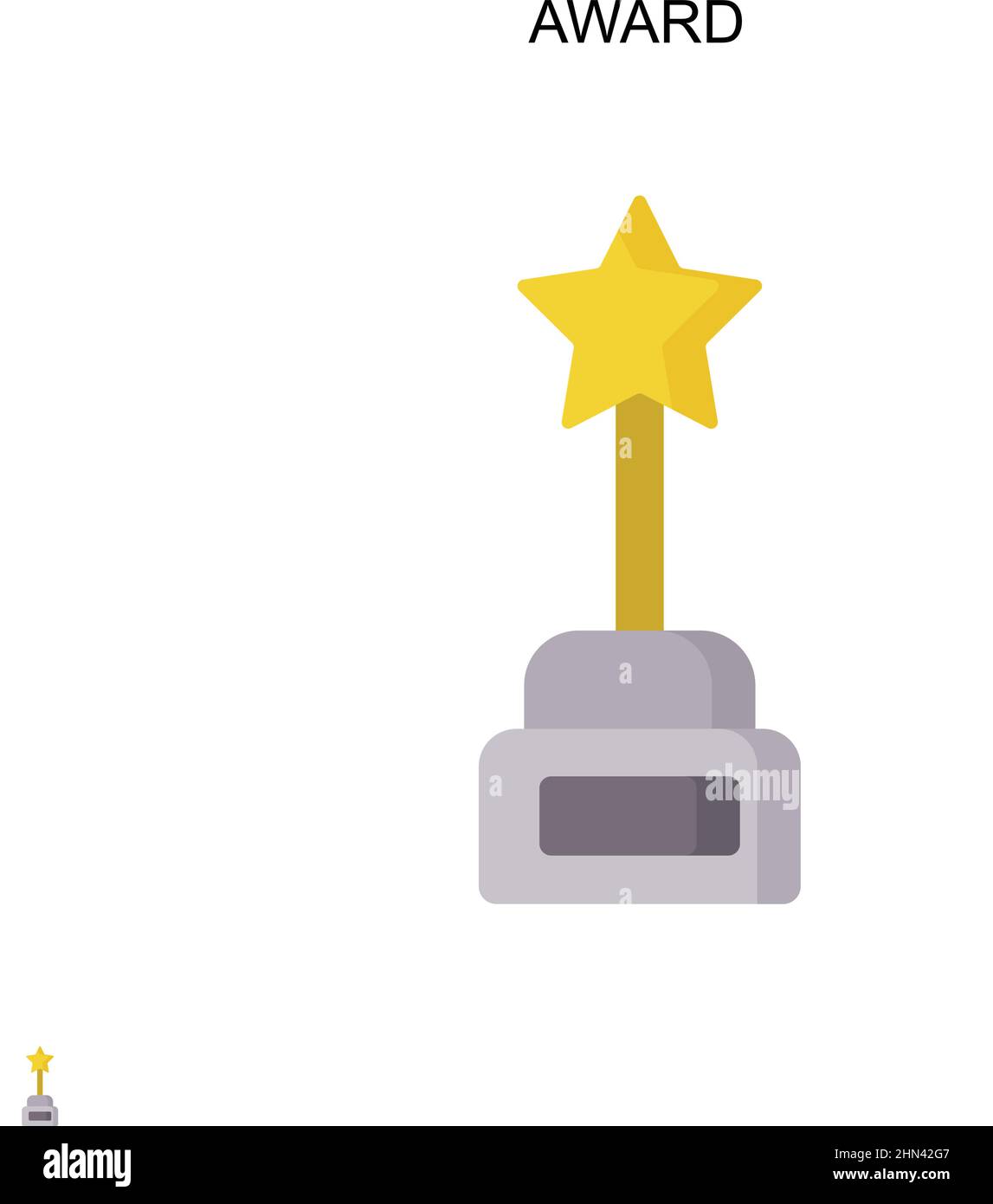 Award Simple vector icon. Illustration symbol design template for web ...