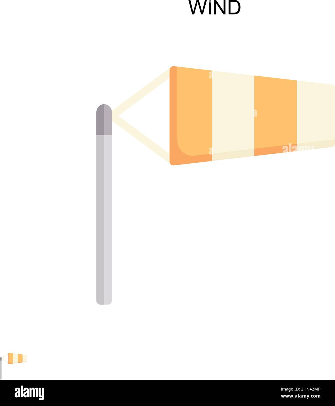 Wind Simple vector icon. Illustration symbol design template for web ...