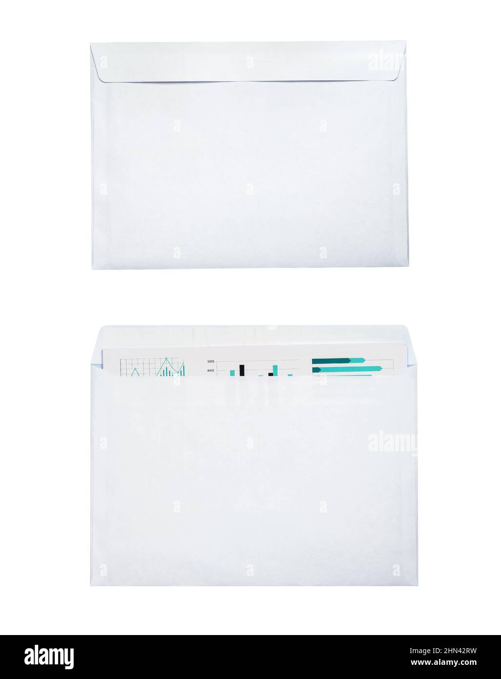 White envelope C4 isolated background. top view Stock Photo - Alamy