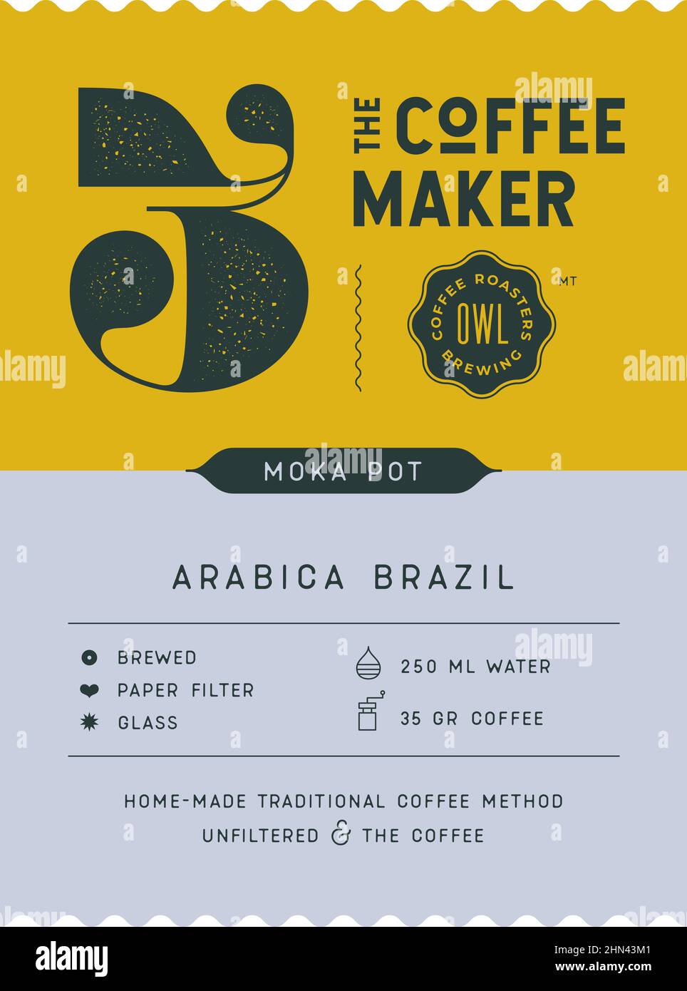 Coffee, tag label. Modern tag, label for brand, logo, sticker coffee ...