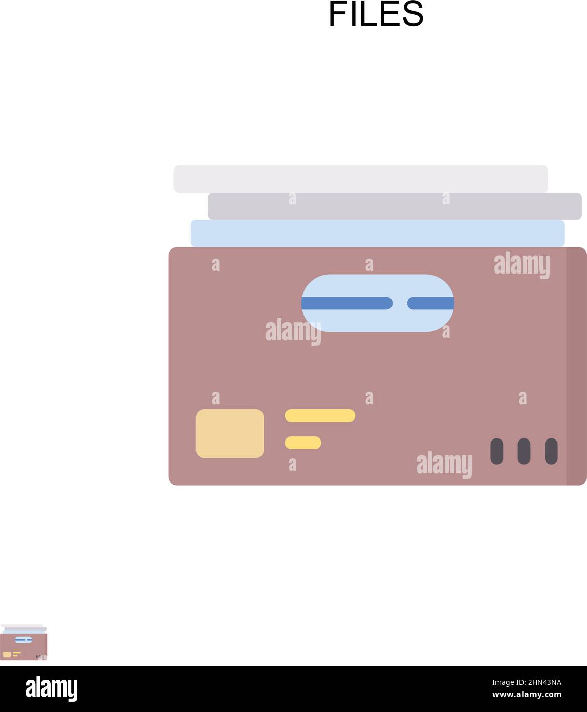 Files Simple vector icon. Illustration symbol design template for web ...