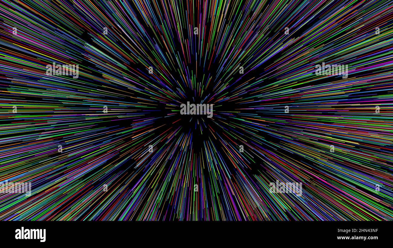 Abstract colored background 3d. Multicolor lines and shapes on an empty ...