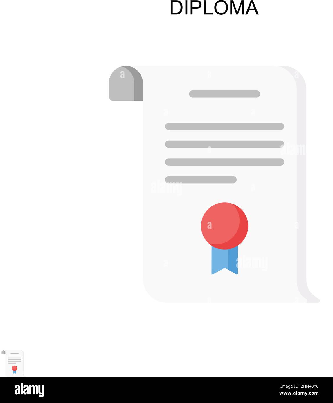 Gold graduation diploma design hi-res stock photography and images - Alamy